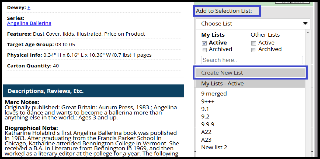 Selection List Folder Structure (Internal Use Only) – Ingram Content Group